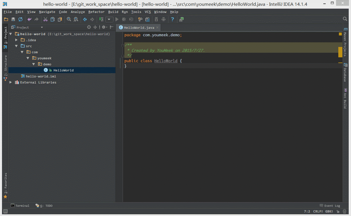 15. Hello World 的 Java 项目创建和项目配置文件 · IntelliJ-IDEA-Tutorial